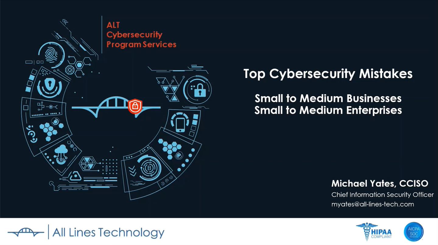 Cybersecurity Webinar Identify All Lines Technology